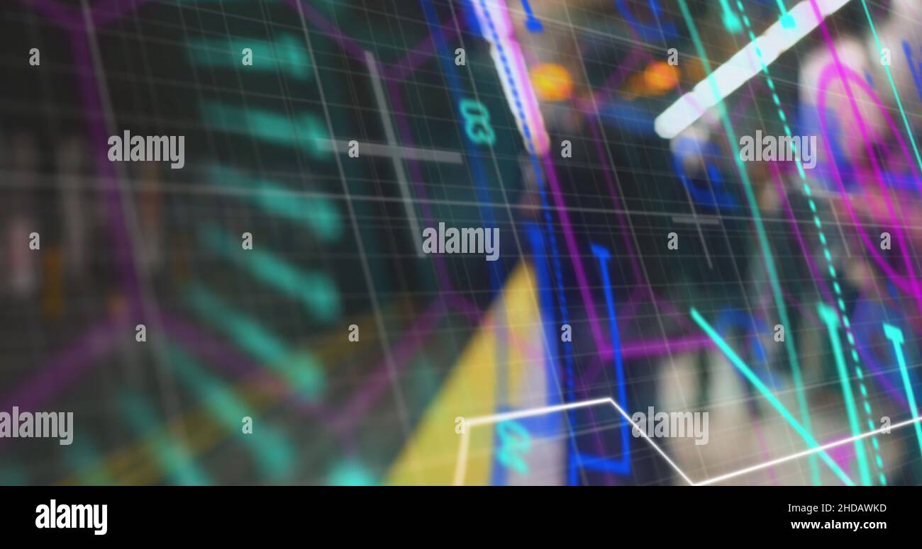 Image of scope scanning and data processing over train platform in ...