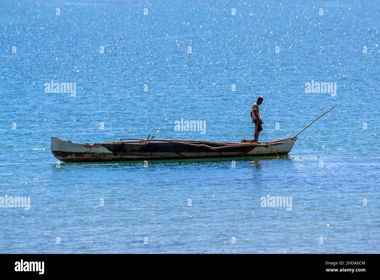 Traditional fishing boat on the Indian Oce Stock Photo - Alamy