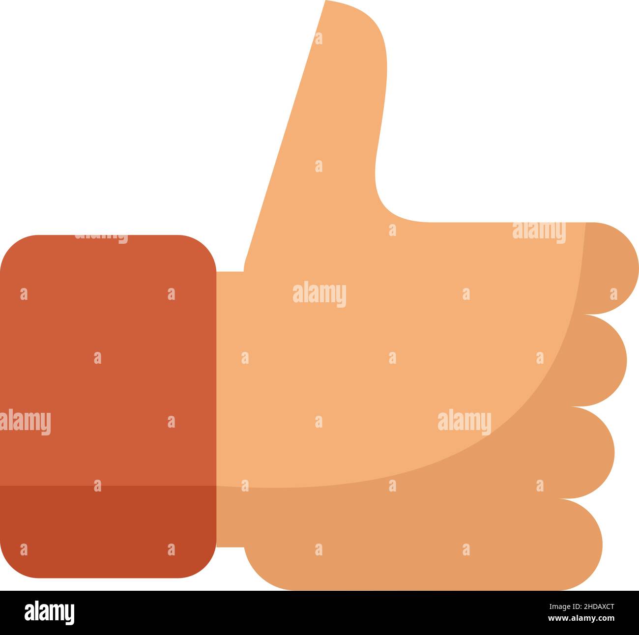 Hitchhiking man thumb up icon. Flat illustration of Hitchhiking man ...