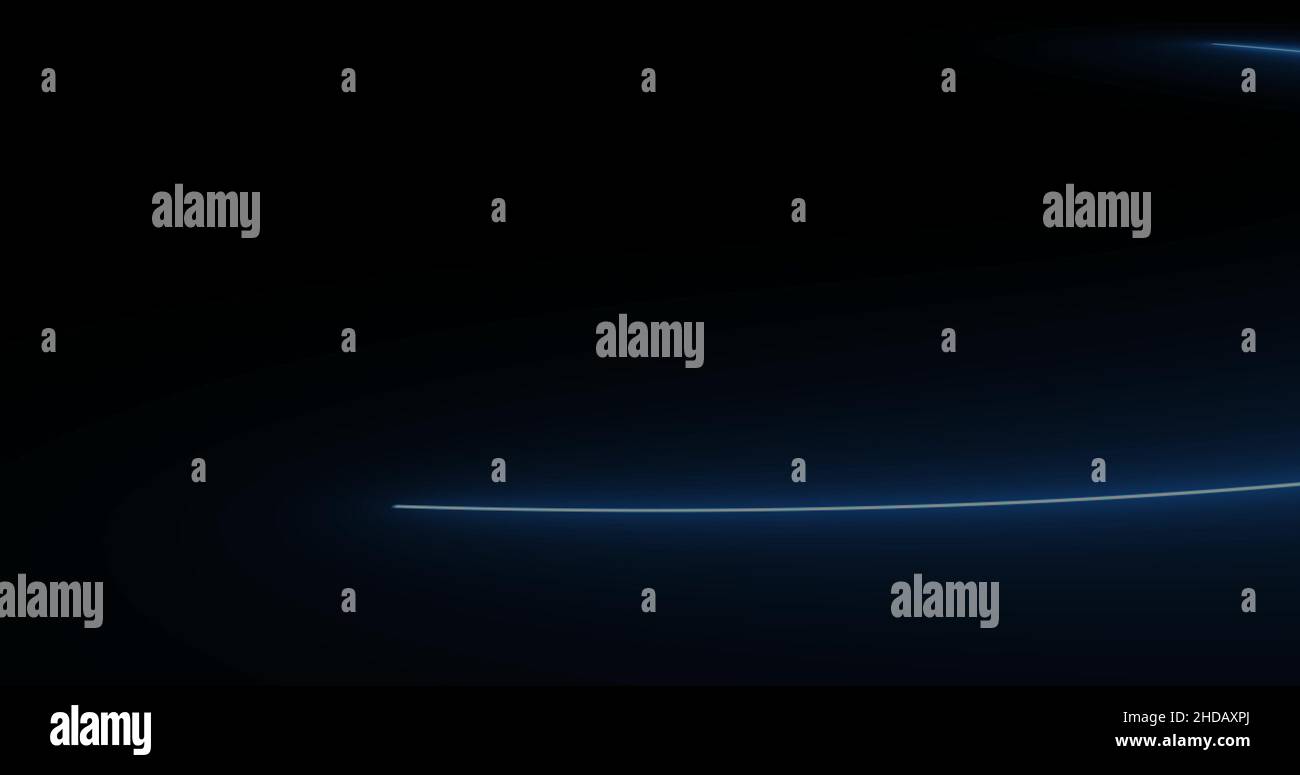 Image of blue neon trails on black background Stock Photo - Alamy