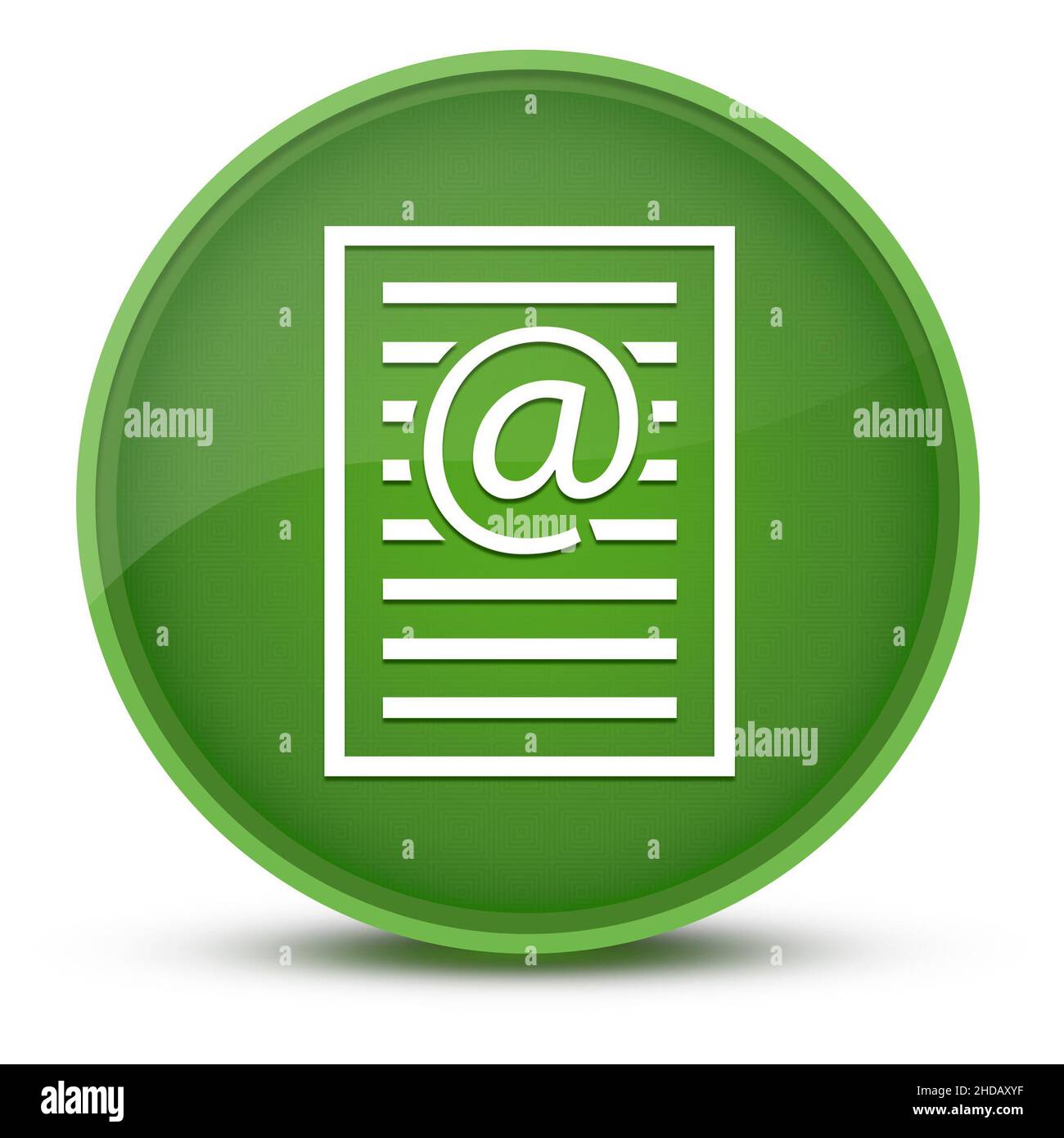 Email address page luxurious glossy green round button abstract ...