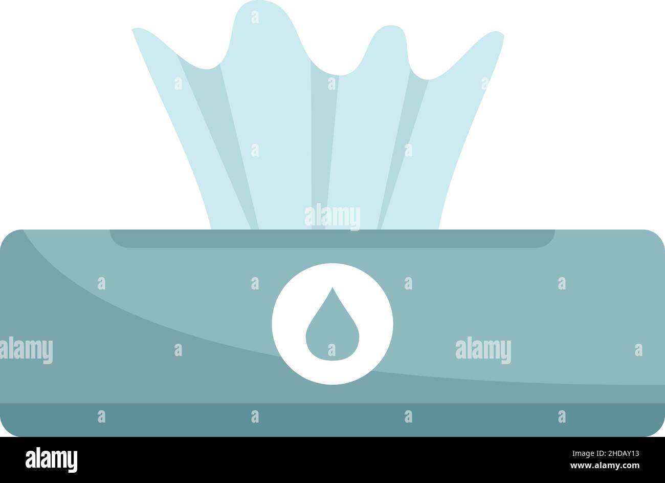 Antiseptic wet napkin icon. Flat illustration of Antiseptic wet napkin ...