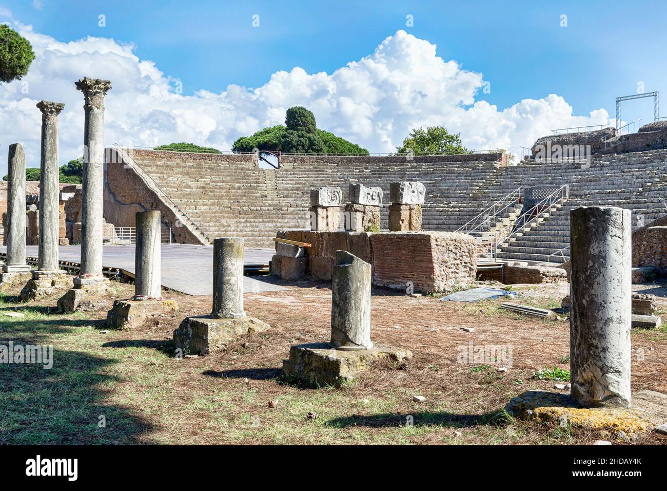 Suggestive glimpse to the Roman age with well preserved ruins of Roman ...