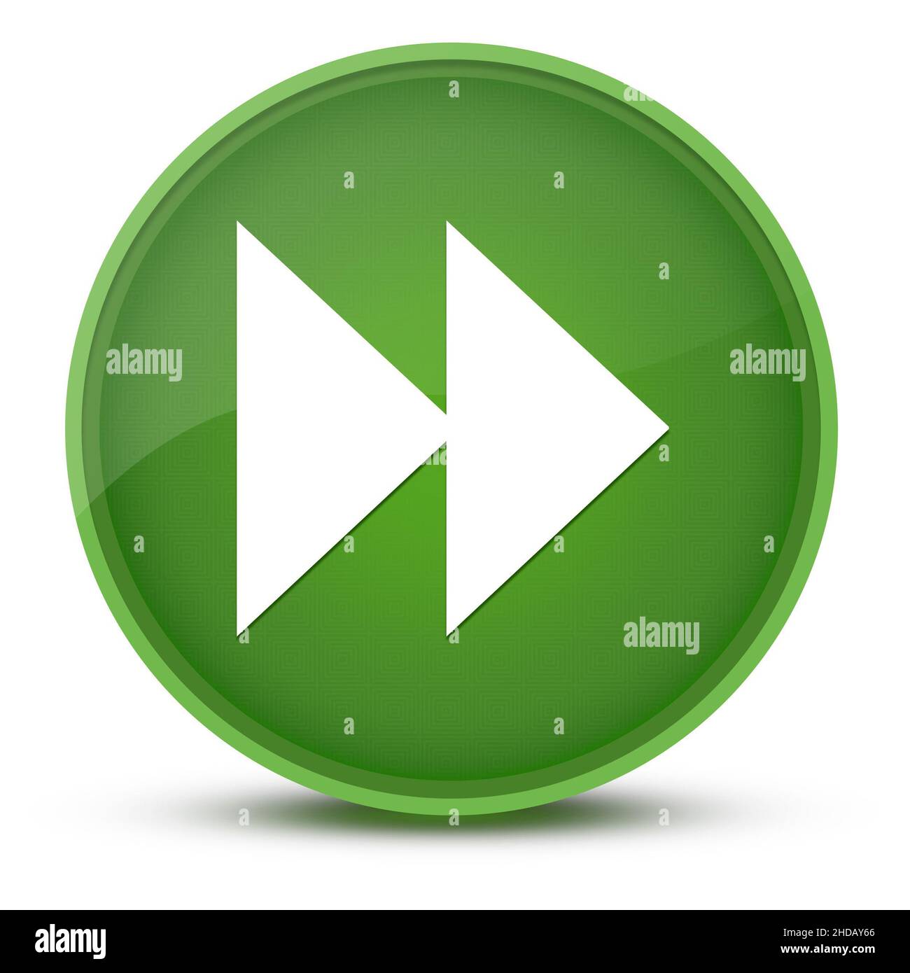 Jump forward luxurious glossy green round button abstract illustration ...