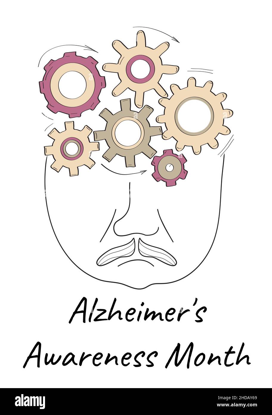 Alzheimer disease brain mechanism hi-res stock photography and images ...