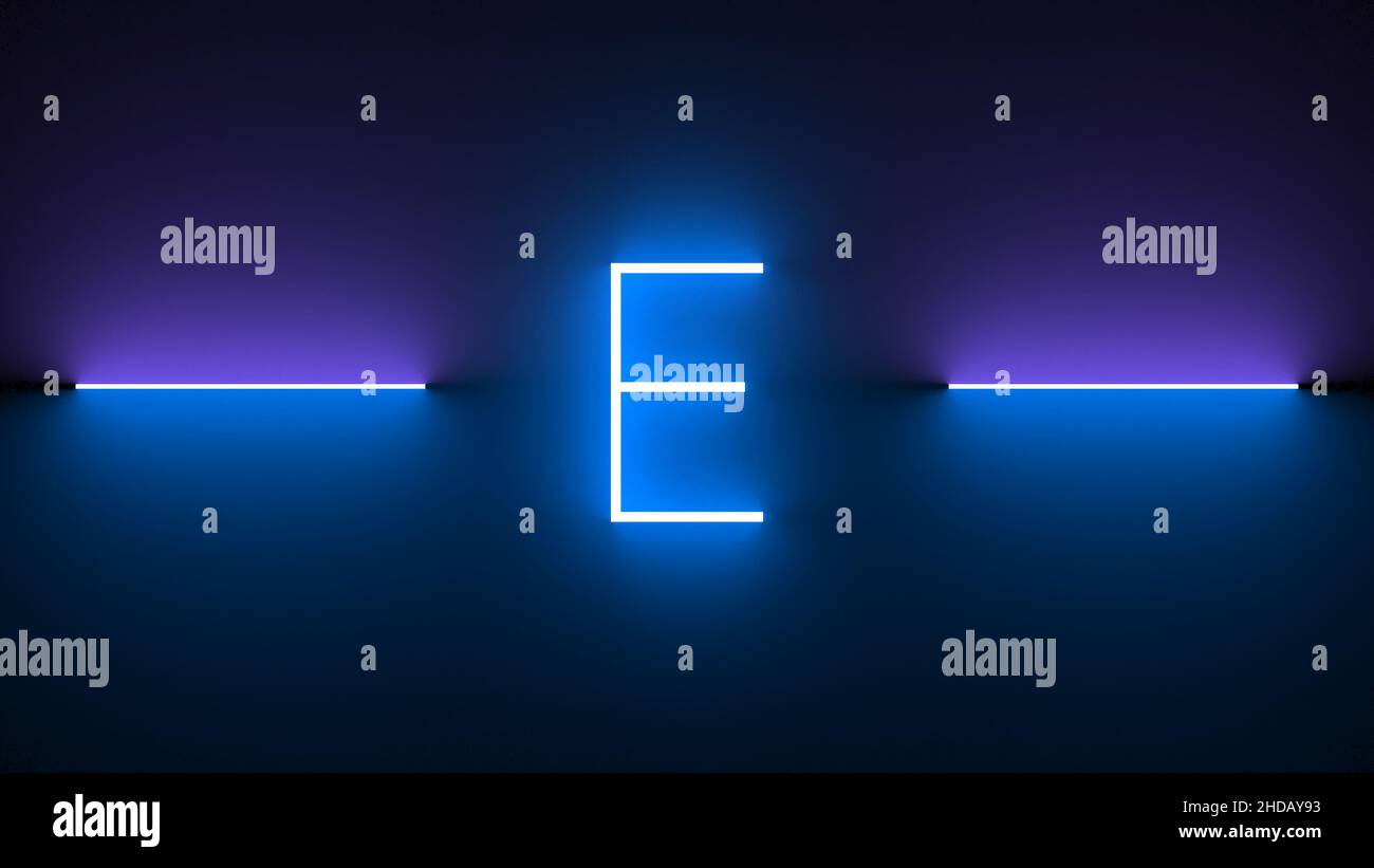 Illuminated letter e hi-res stock photography and images - Alamy