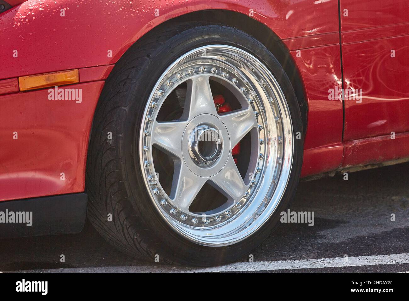 Tuned red car hi-res stock photography and images - Alamy