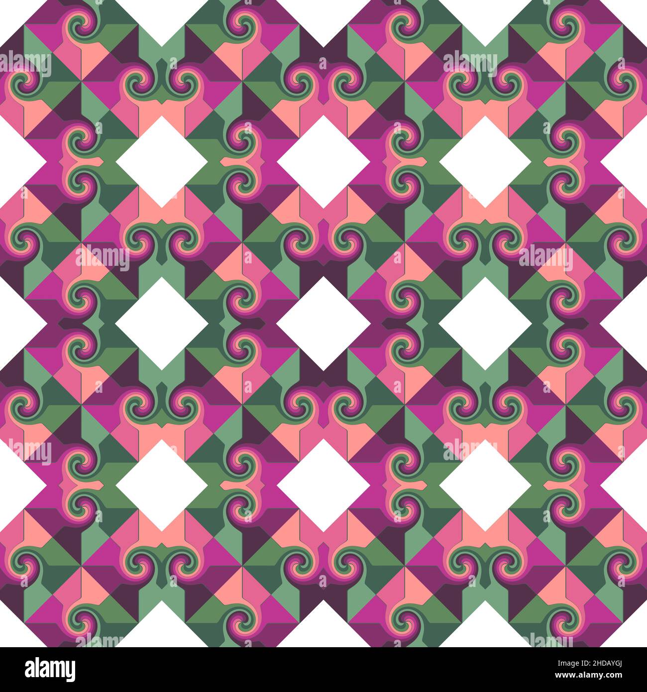 Abstract zigzag seamless spiral pattern for fabrics and textiles and ...