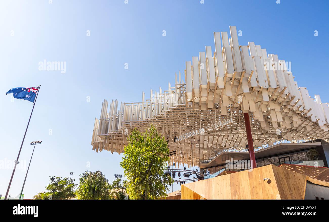 View of the Australian Pavilion at Expo 2020 Dubai Stock Photo - Alamy