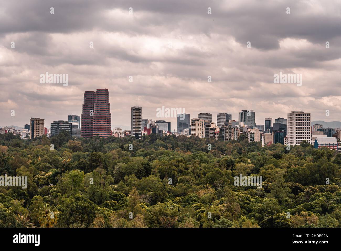Aerial view chapultepec castle on hi-res stock photography and images ...
