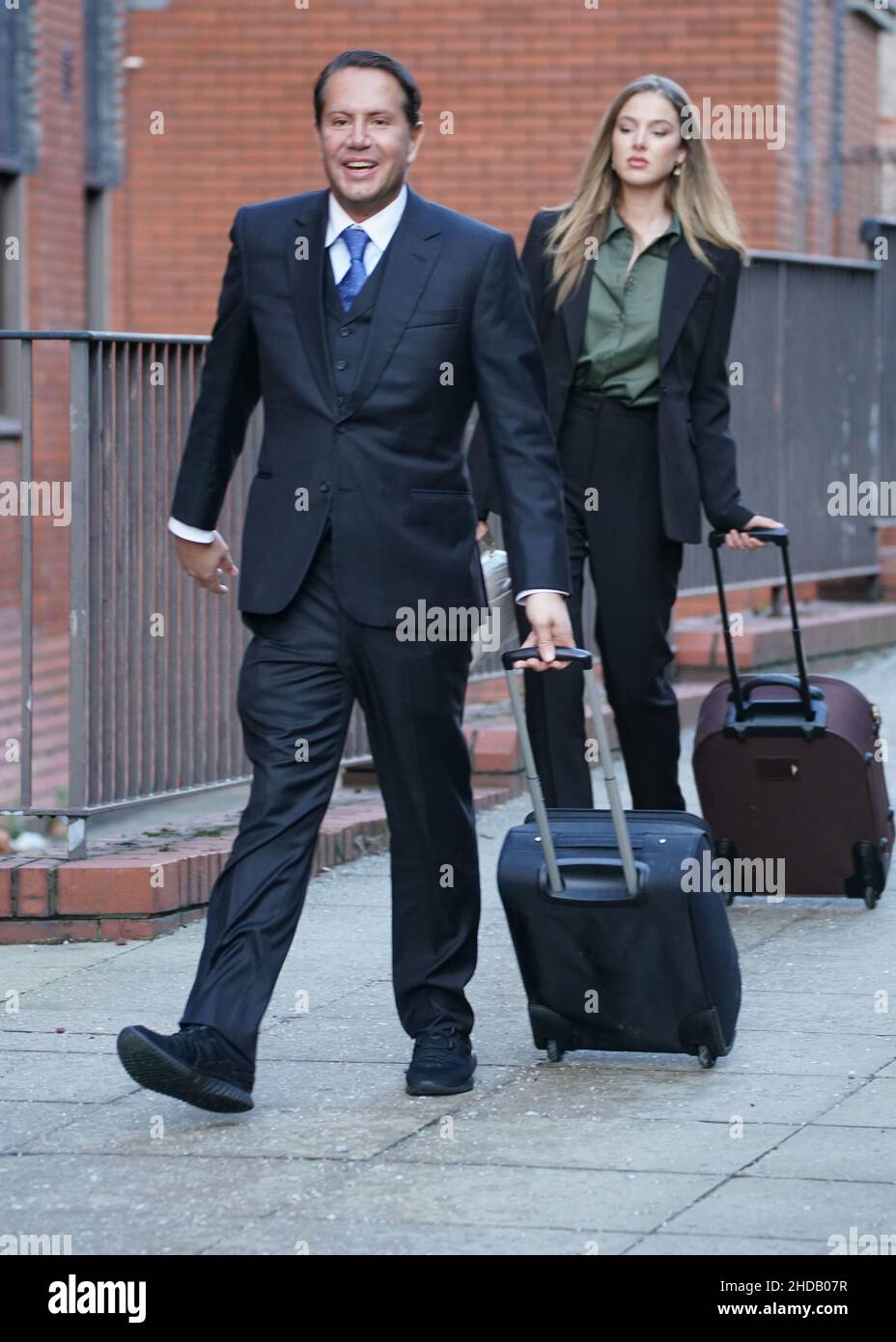 RETRANSMITTING ADDING NAME Socialite James Stunt, with his partner ...