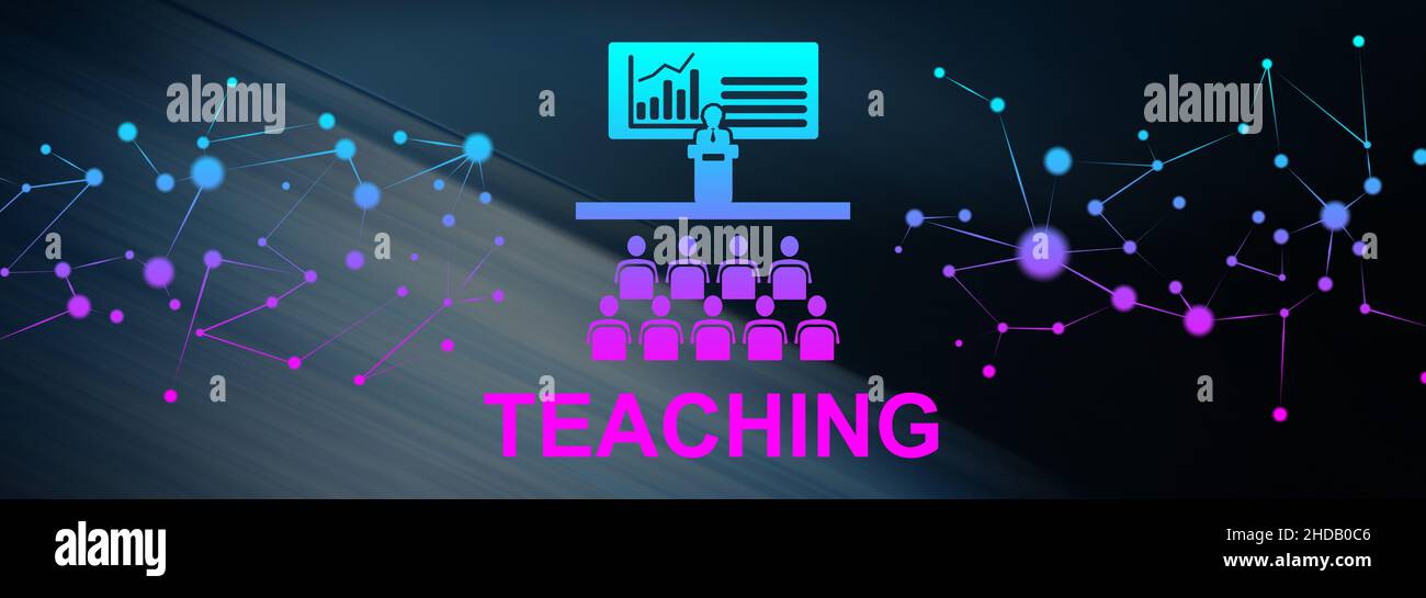 Illustration of a teaching concept Stock Photo - Alamy