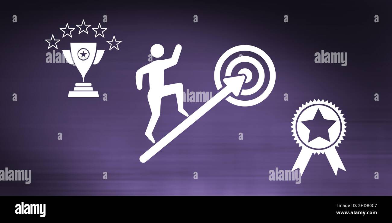 Illustration of a goals concept Stock Photo - Alamy