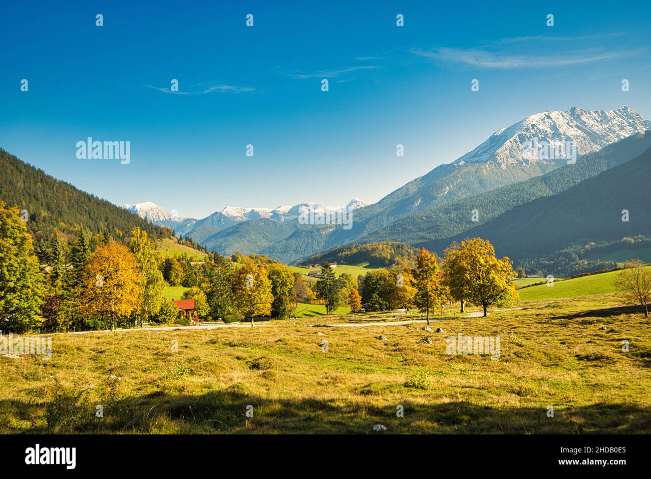 Beautiful alpine landscape in Bavaria and Austria Stock Photo - Alamy