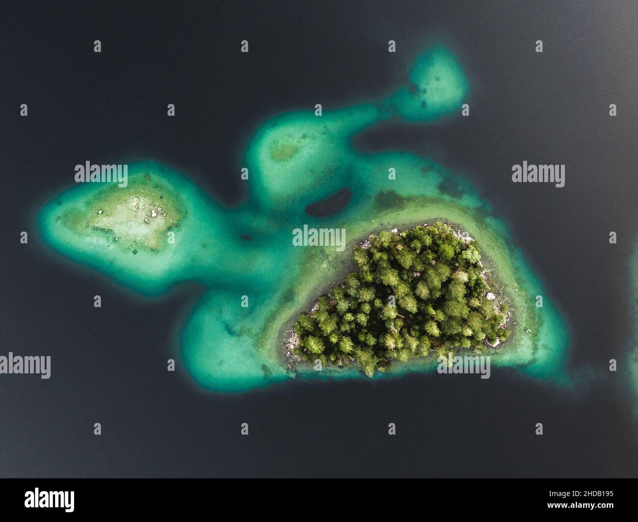Aerial view of an island in Germany Stock Photo - Alamy