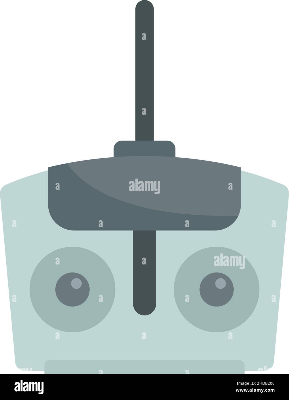 Drone remote control icon. Flat illustration of Drone remote control ...