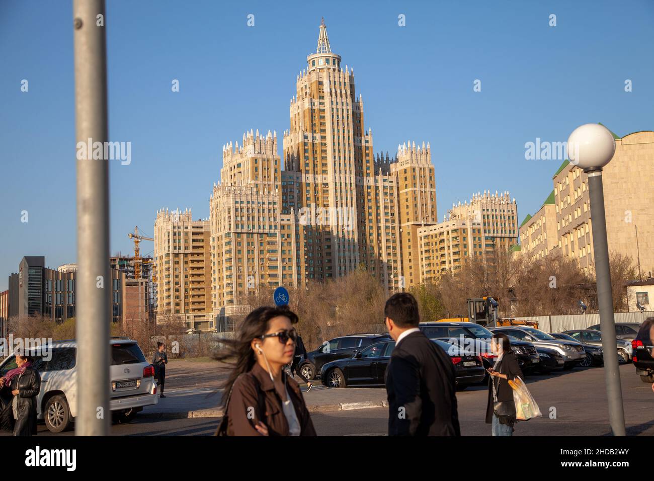 Nur Sultan,Kazakhstan - 5-20-2017:A modern skyscraper in the city of ...