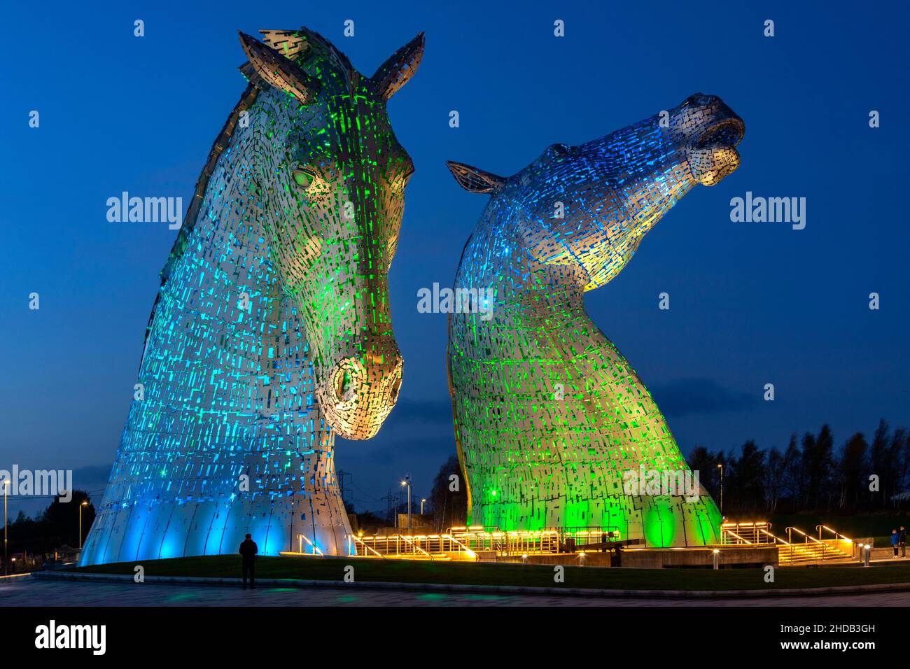 The Kelpies - Falkirk - Scotland. Two 30 metre high (98 ft) horse-head ...