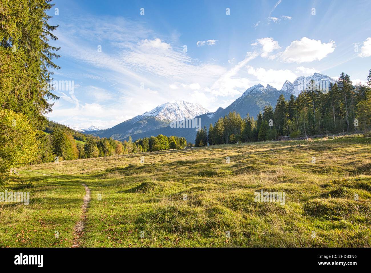 Beautiful alpine landscape in Bavaria and Austria Stock Photo - Alamy