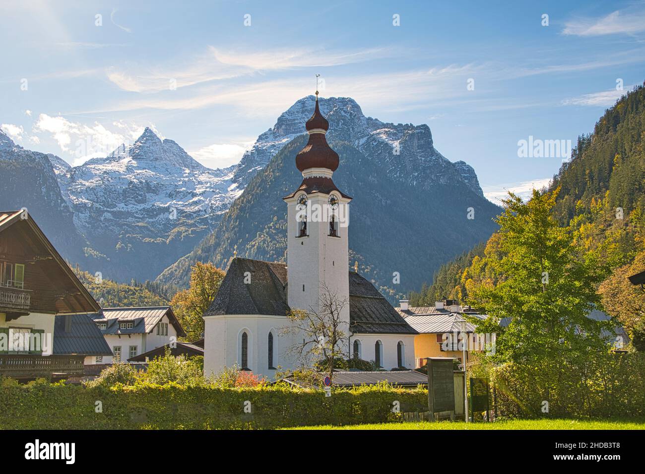 Beautiful alpine landscape in Bavaria and Austria Stock Photo - Alamy