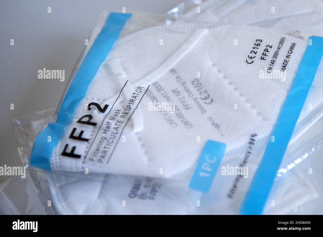 Illustrations of the FFP2 sanitary masks, shot in Paris, France on ...