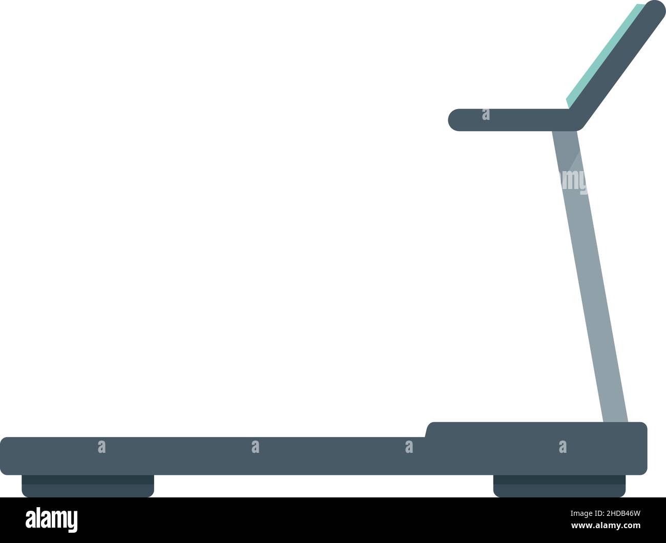 Running home treadmill icon. Flat illustration of Running home ...