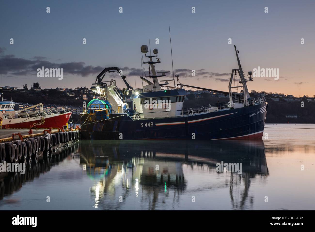 Kinsale, Cork, Ireland. 05th January, 2022. Trawler Rachel Jay tied up ...