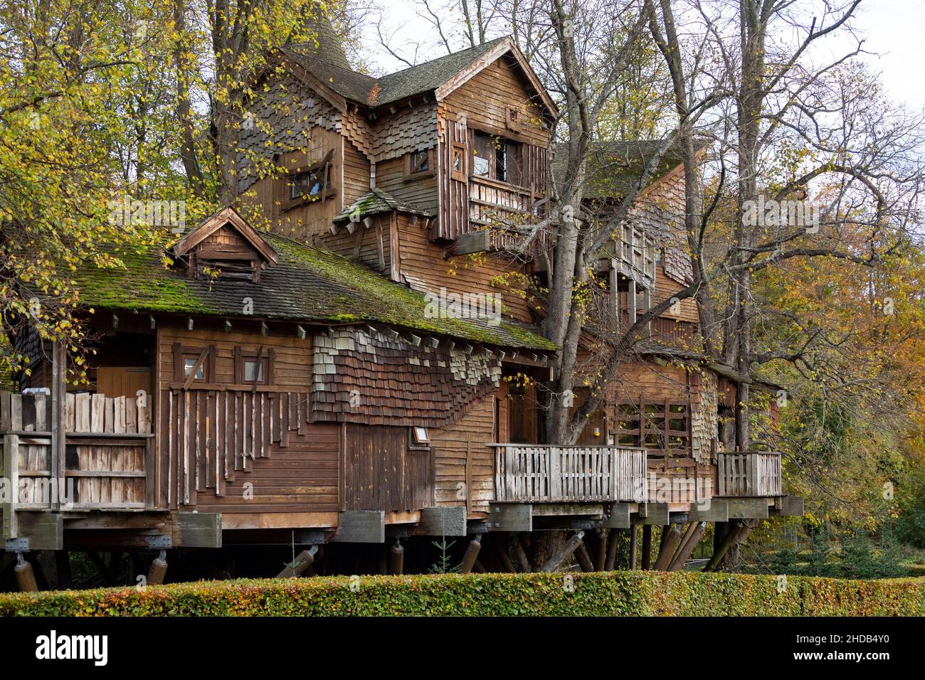 The Treehouse at Alnwick Garden - a complex of formal gardens adjacent ...