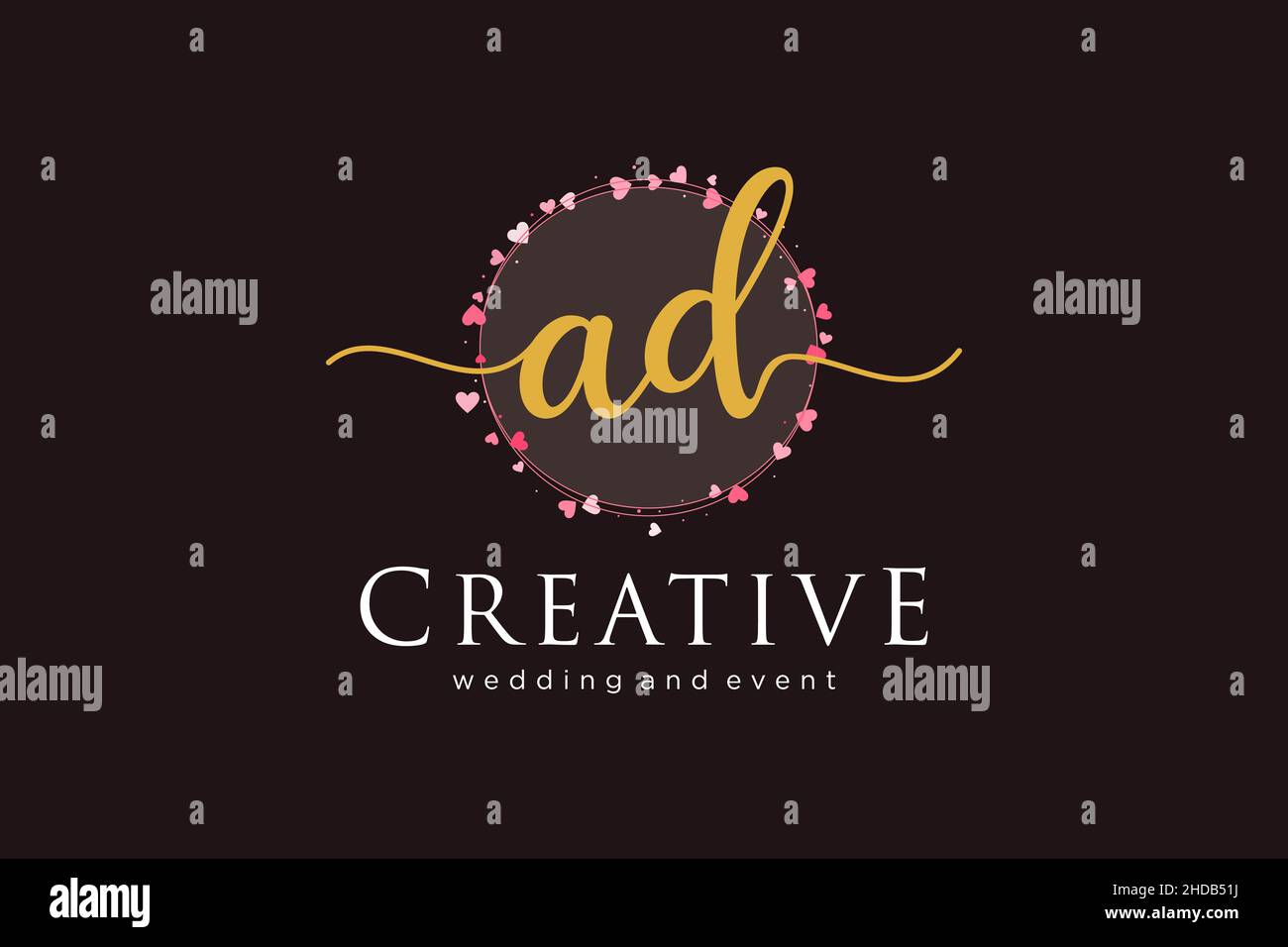 AD feminine logo. Usable for Logo for fashion,photography, wedding ...