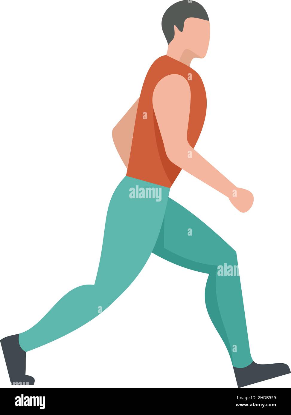 Running man icon. Flat illustration of Running man vector icon isolated ...