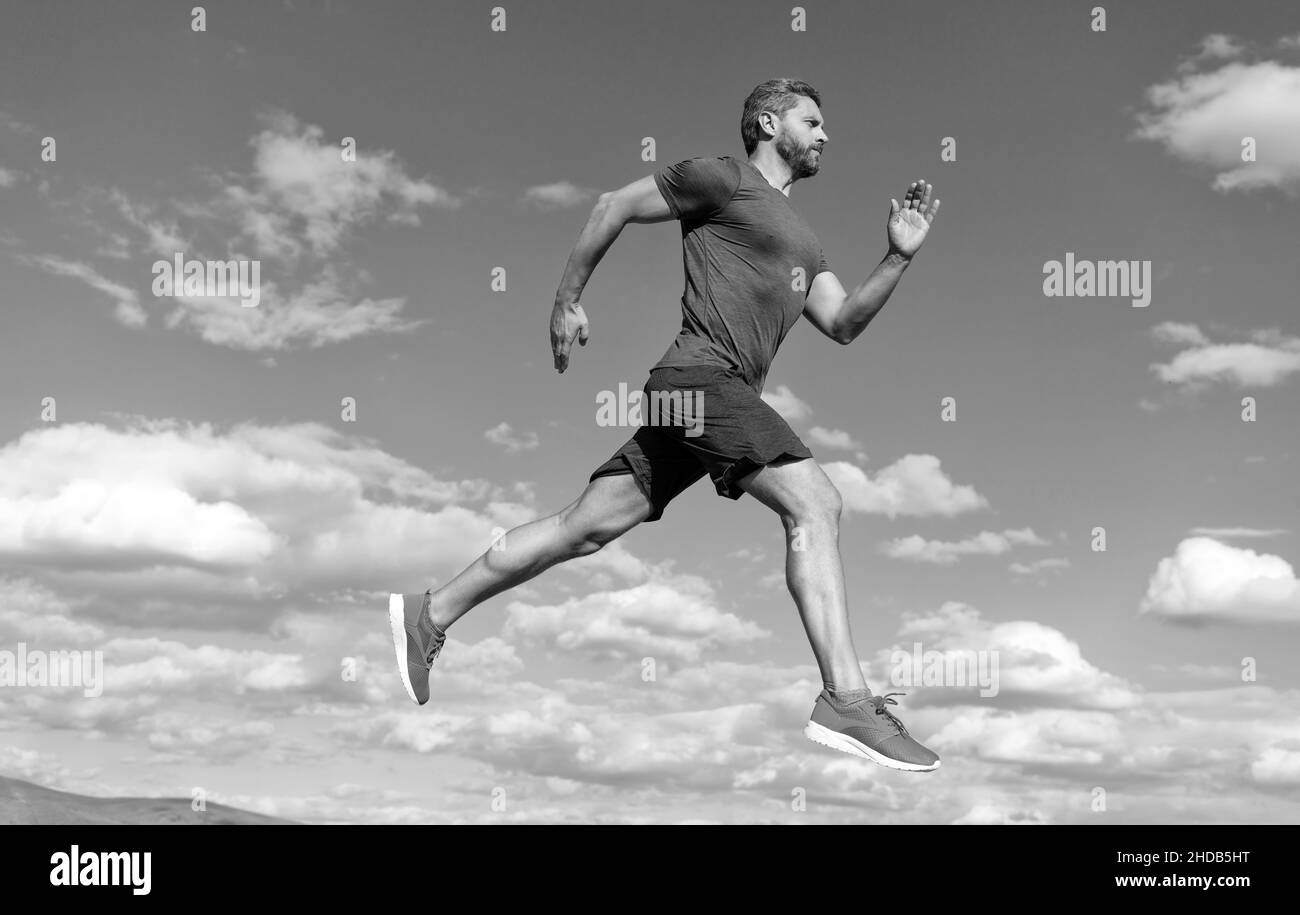 endurance and stamina. sprinter. challenge and competition. sport ...