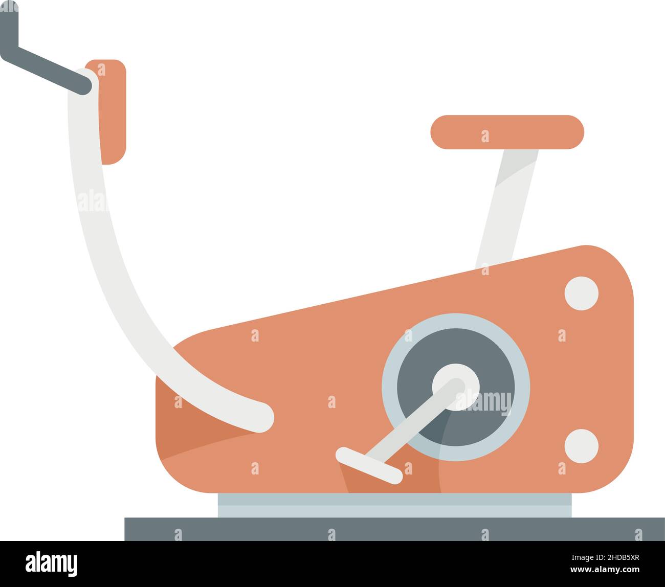Fitness exercise bike icon. Flat illustration of Fitness exercise bike ...