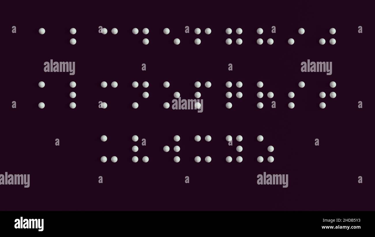 Louis braille dots hi-res stock photography and images - Alamy