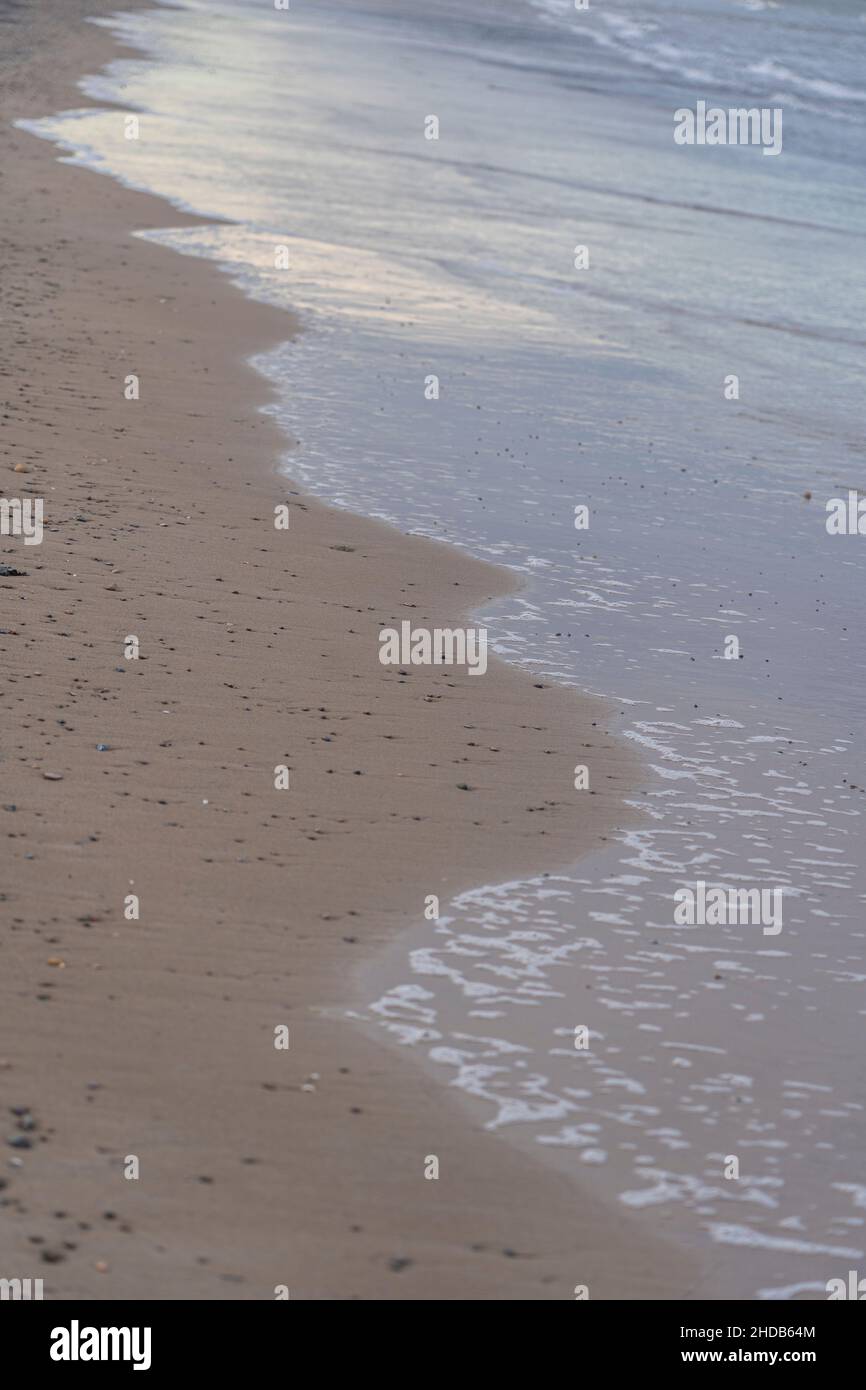 patterns of the sea on a beach Stock Photo - Alamy