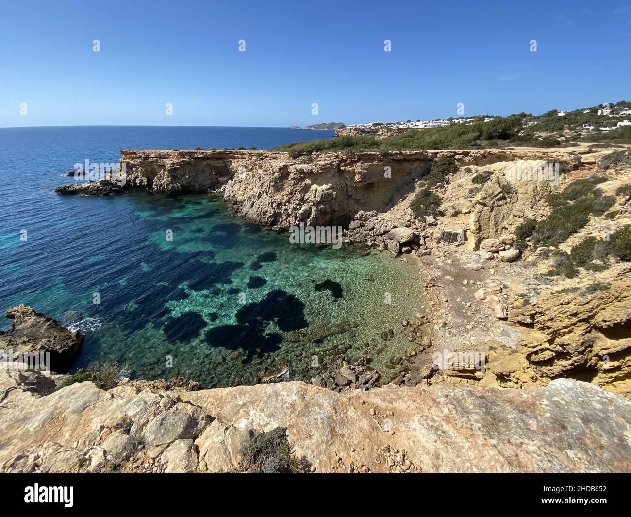 Sea landscape with a hidden beach Stock Photo - Alamy