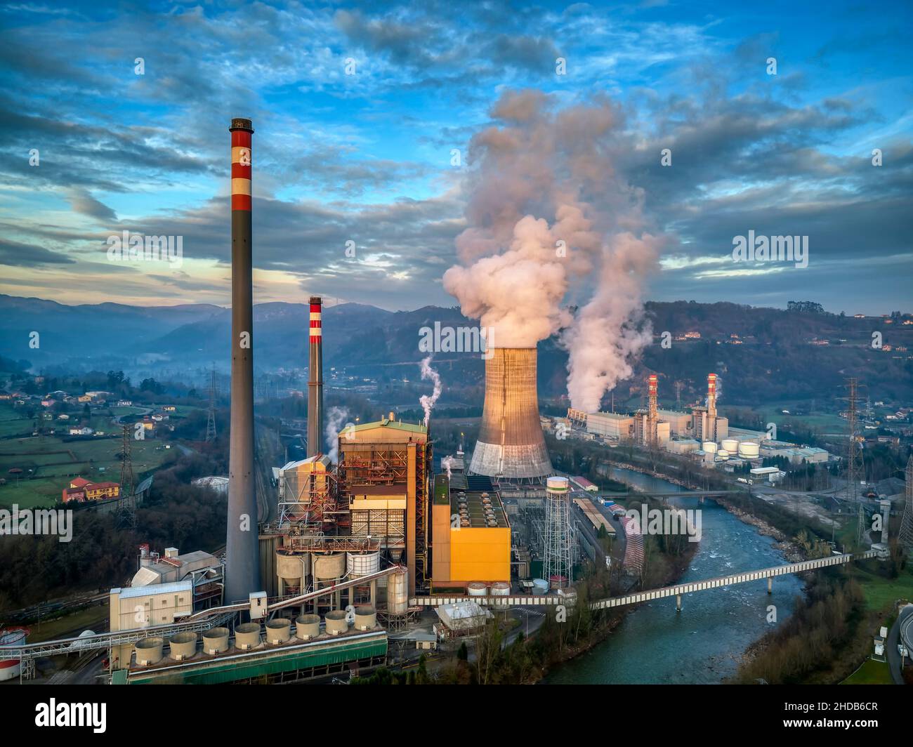 Soto de ribera combined cycle thermal power plant in Asturias, Spain ...