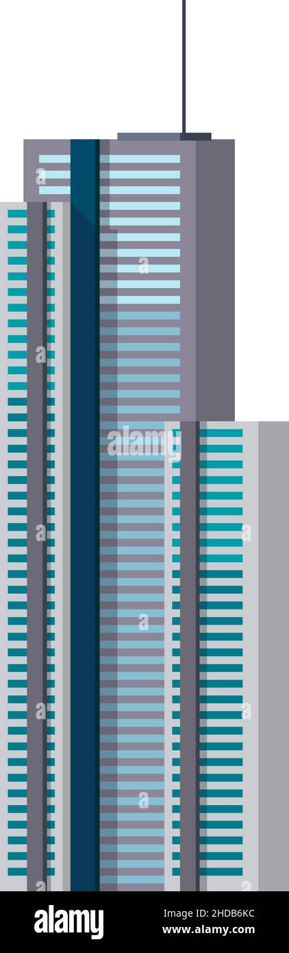 Glass tower building in Cut Out Stock Images & Pictures - Alamy
