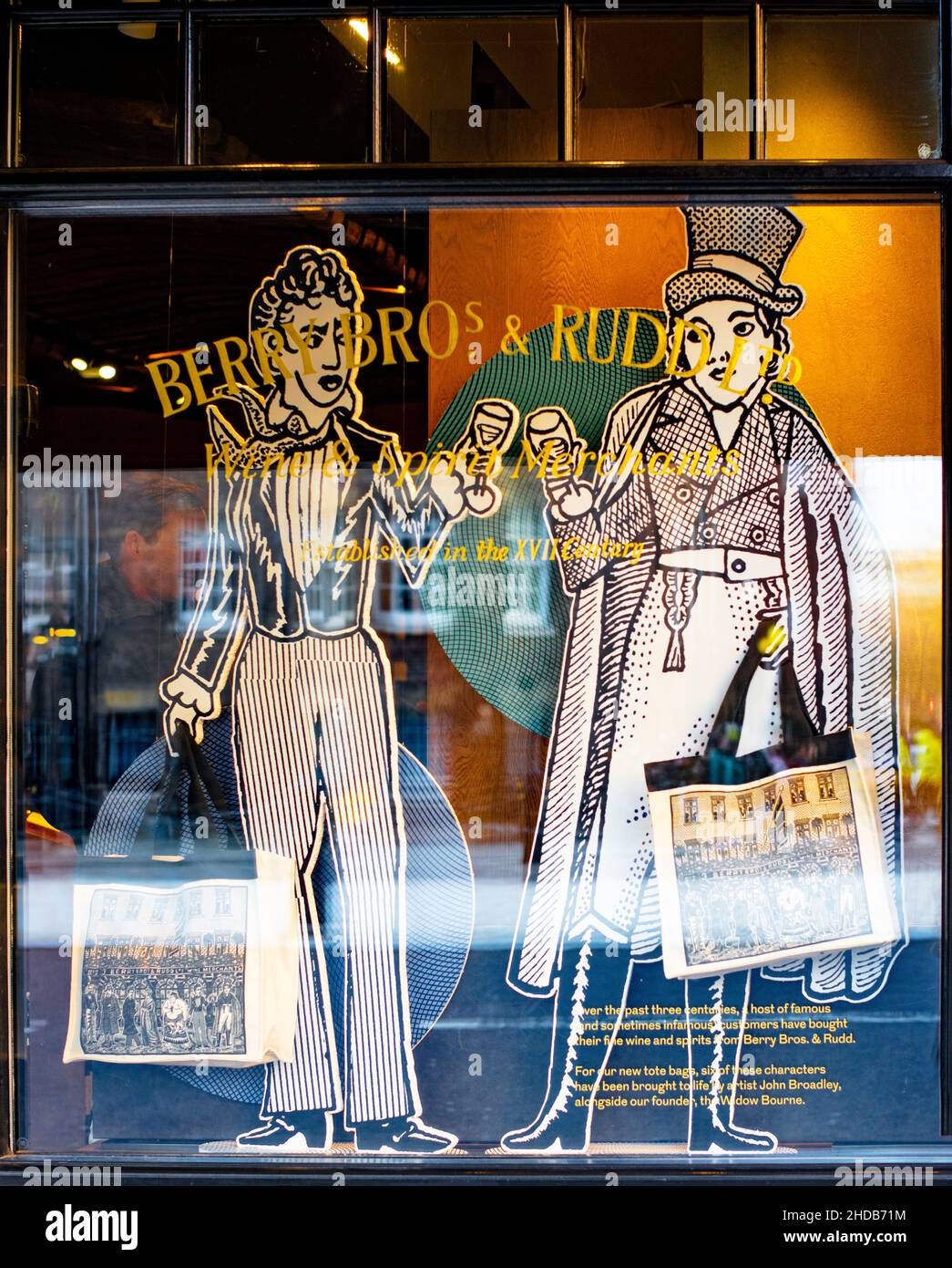 Window and frontage of Berry Brothers and Rudd, St James's St, London ...