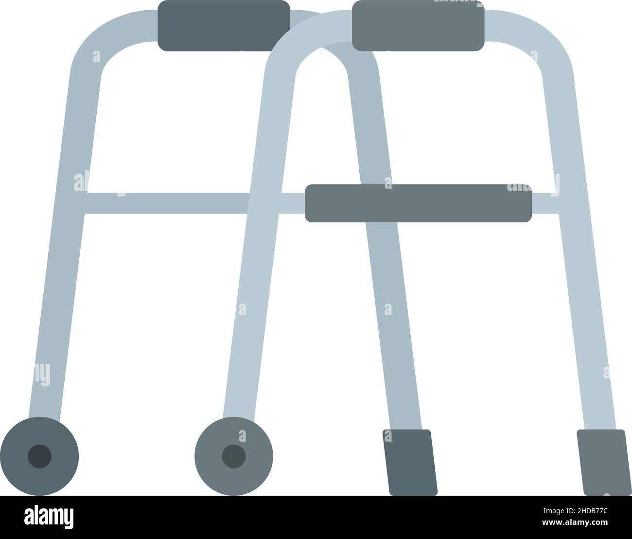Senior walker icon. Flat illustration of Senior walker vector icon ...