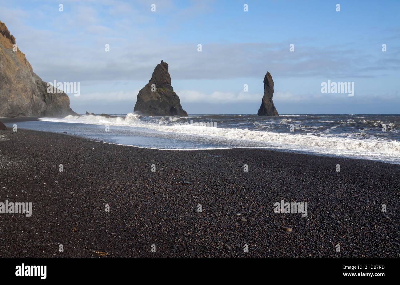 Basalt stacks near Vik, Iceland Stock Photo - Alamy