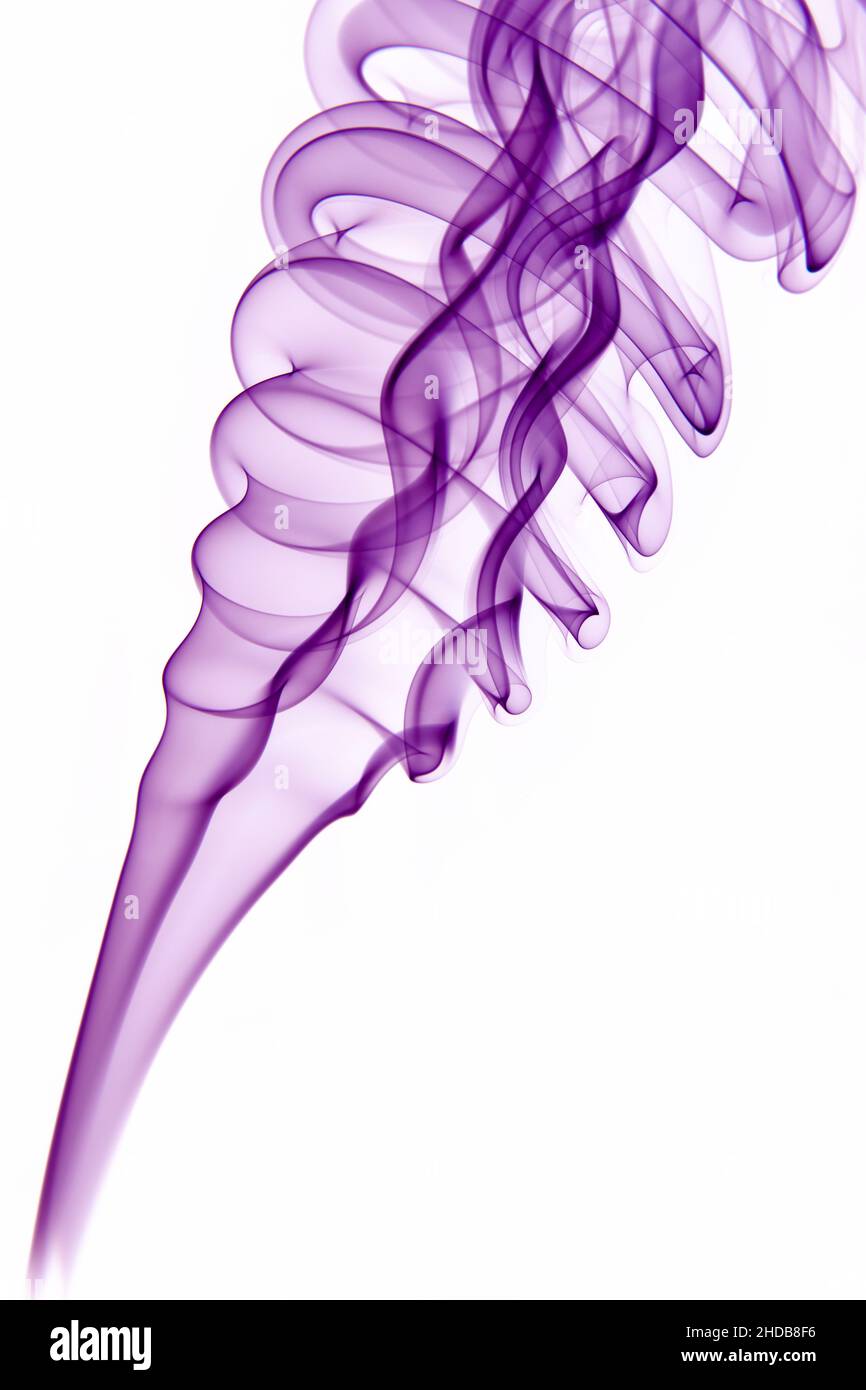 Pretty patterns made by incense smoke trails Stock Photo - Alamy