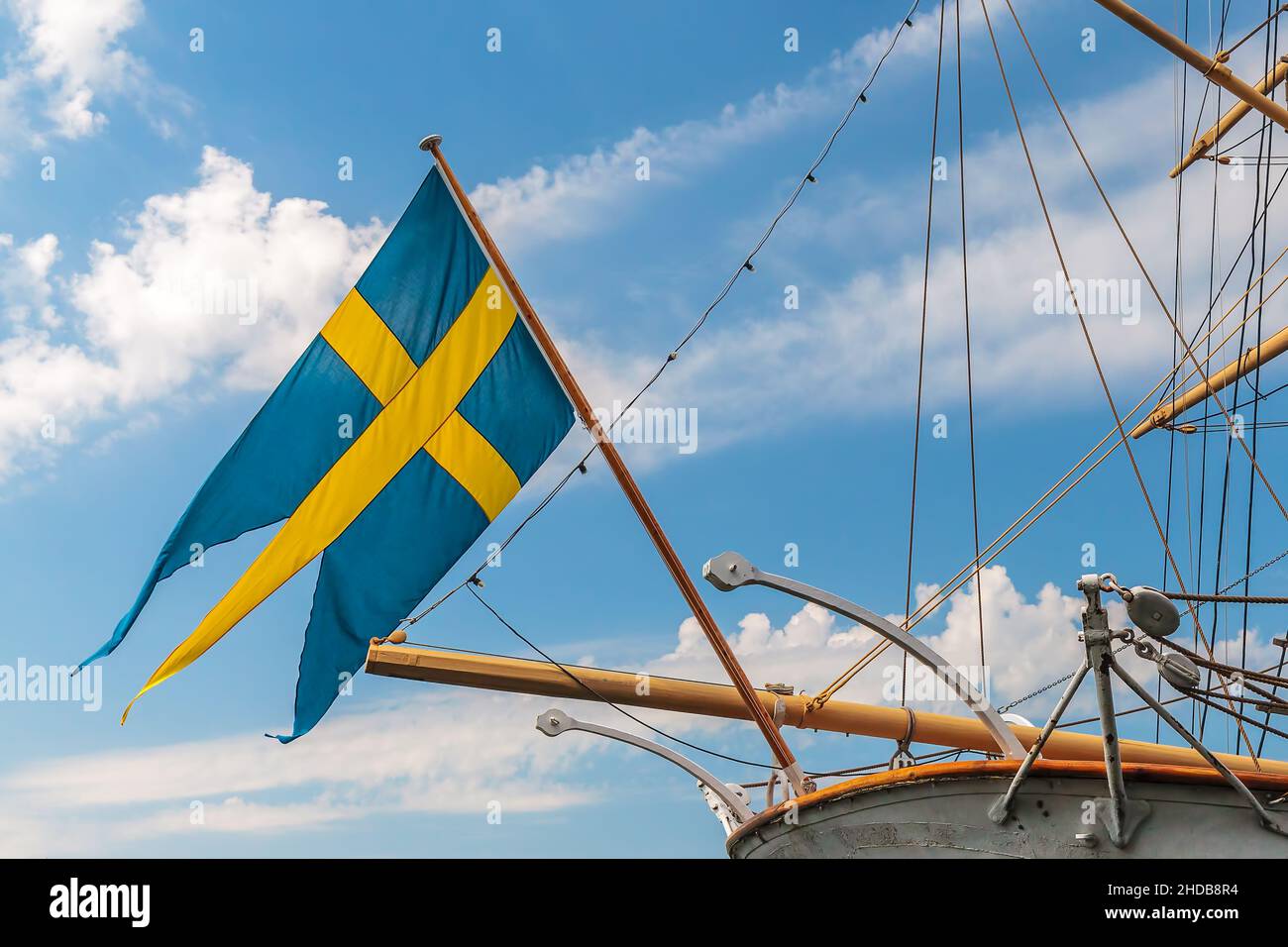 Old swedish flag hi-res stock photography and images - Alamy