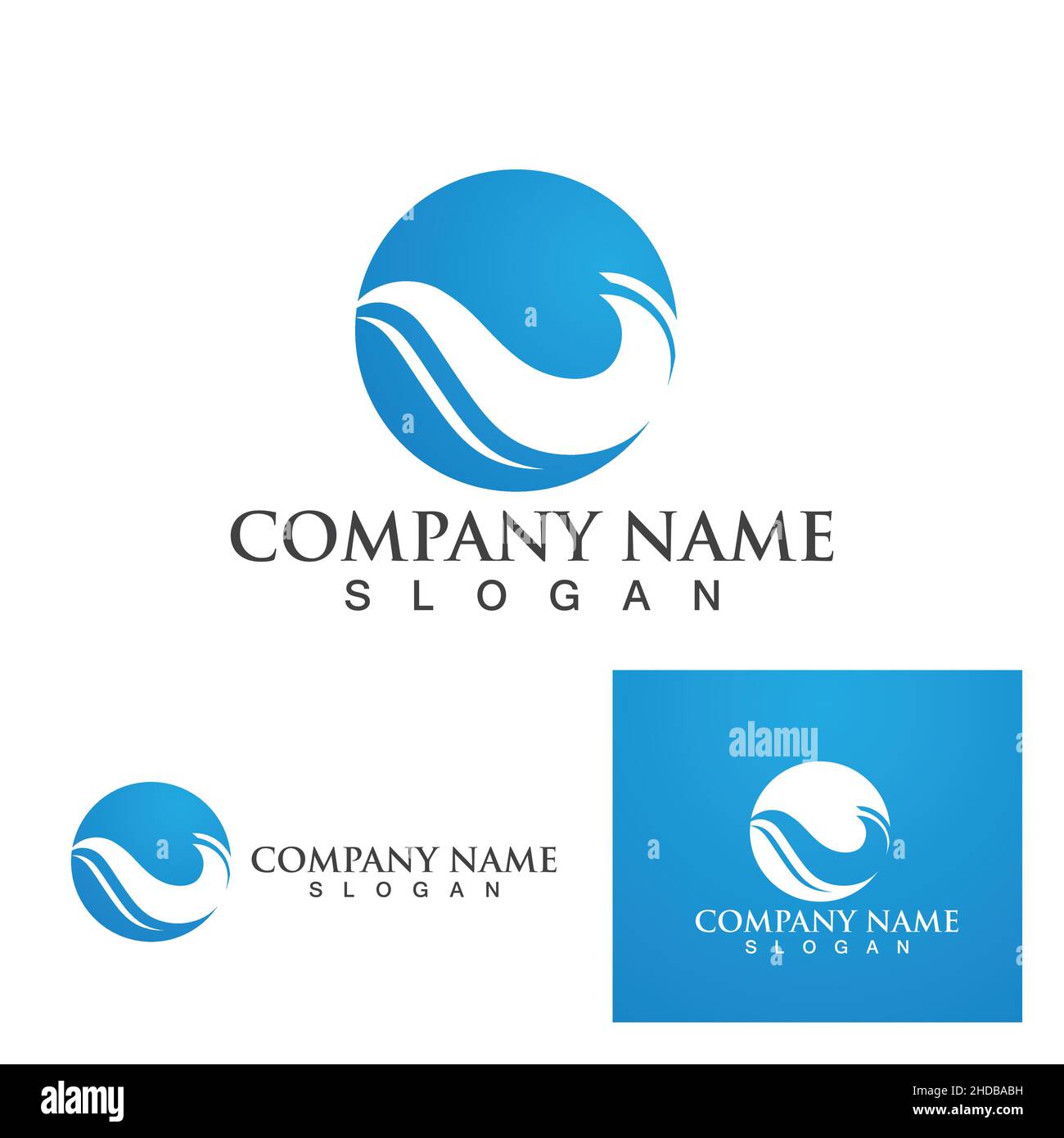Water wave icon vector illustration design logo Stock Vector Image ...