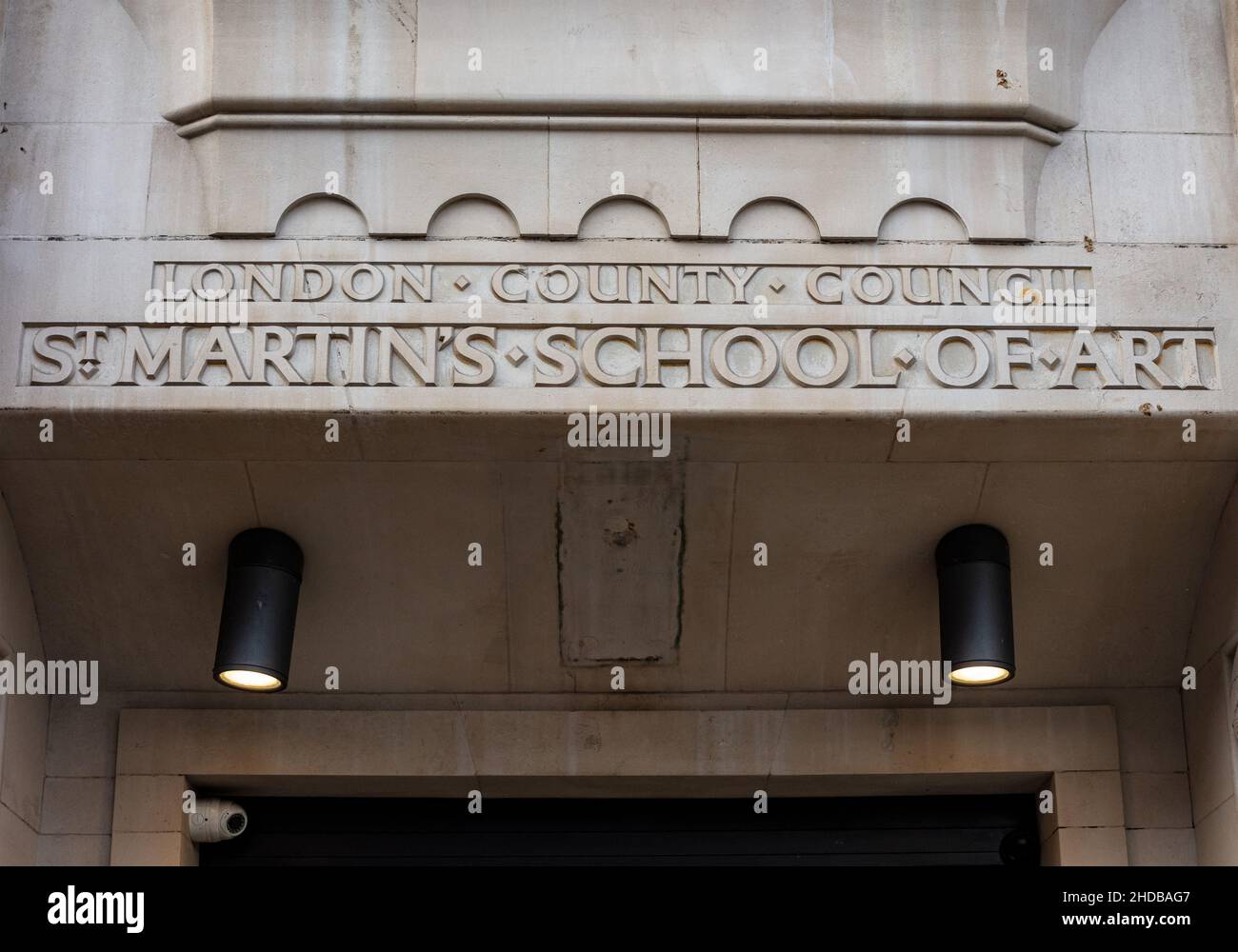 Frontage of St Martin's School of Art building Charing Cross Rd, London ...