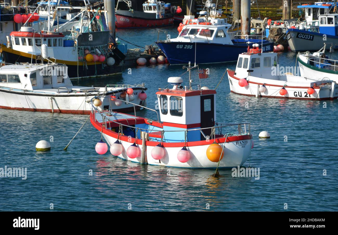 Channel islands guernsey fishing boat hi-res stock photography and ...
