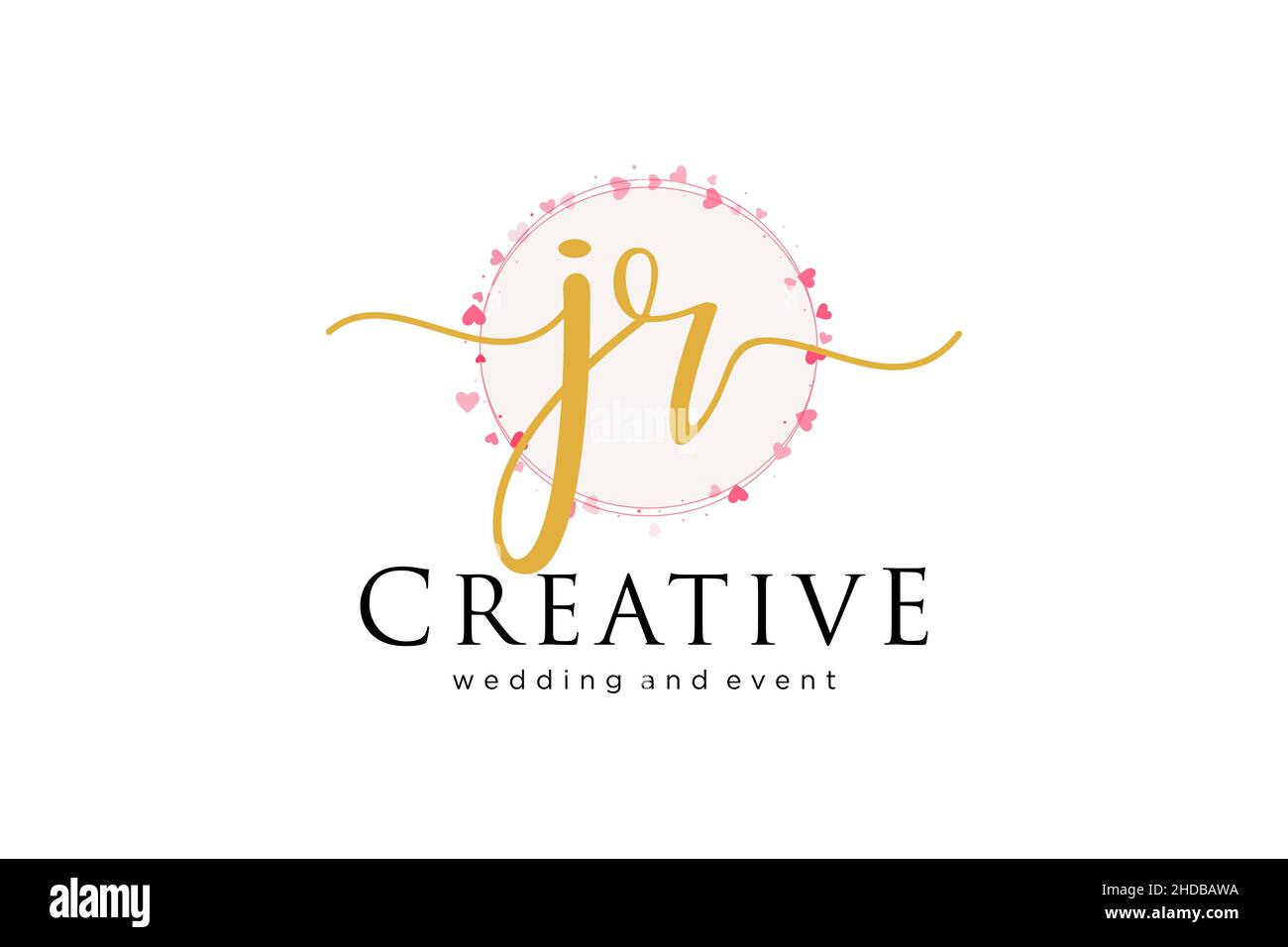 JR feminine logo. Usable for Logo for fashion,photography, wedding ...