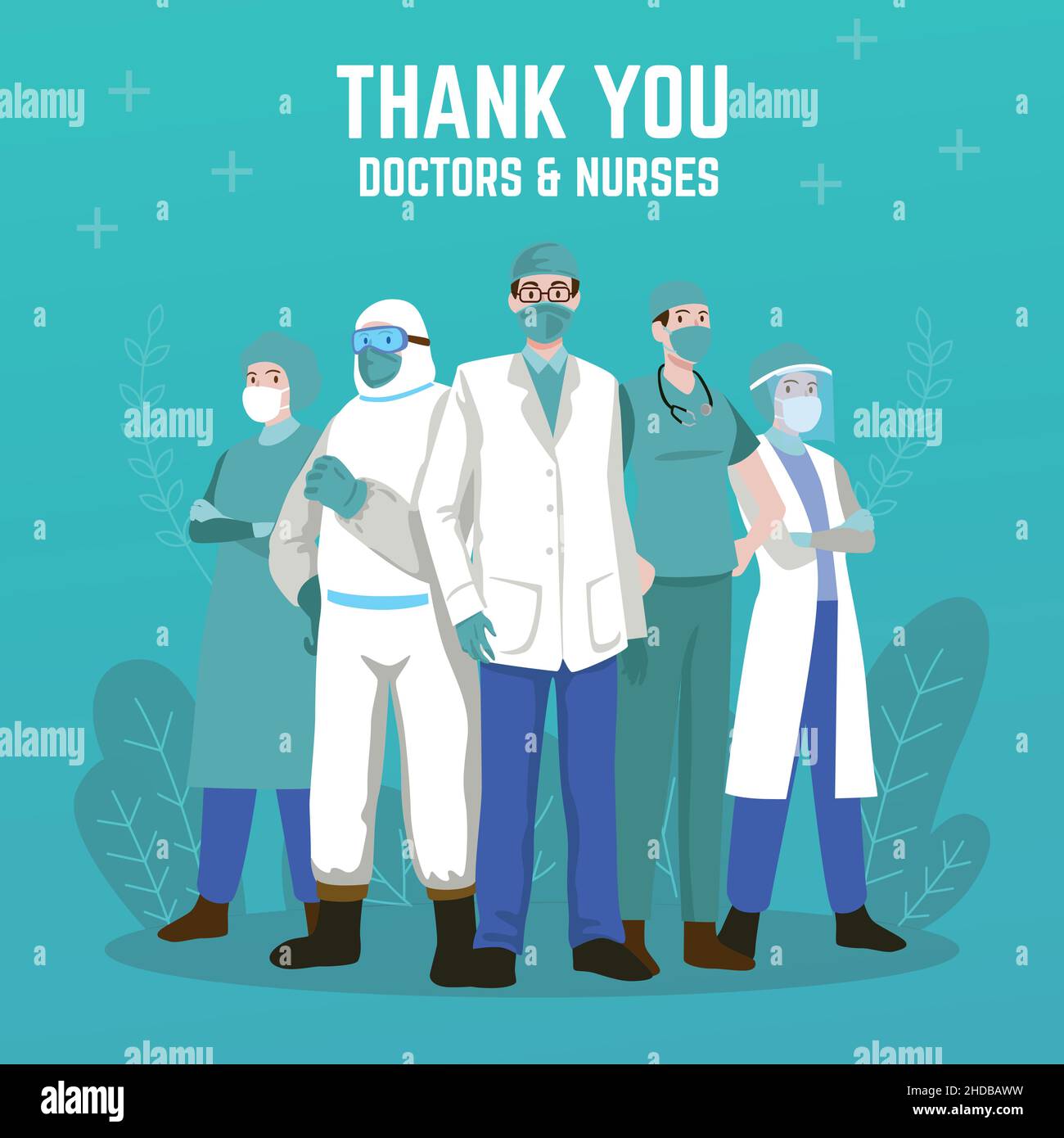 Thank you doctors and nurses. Thank you brave healthcare workers ...