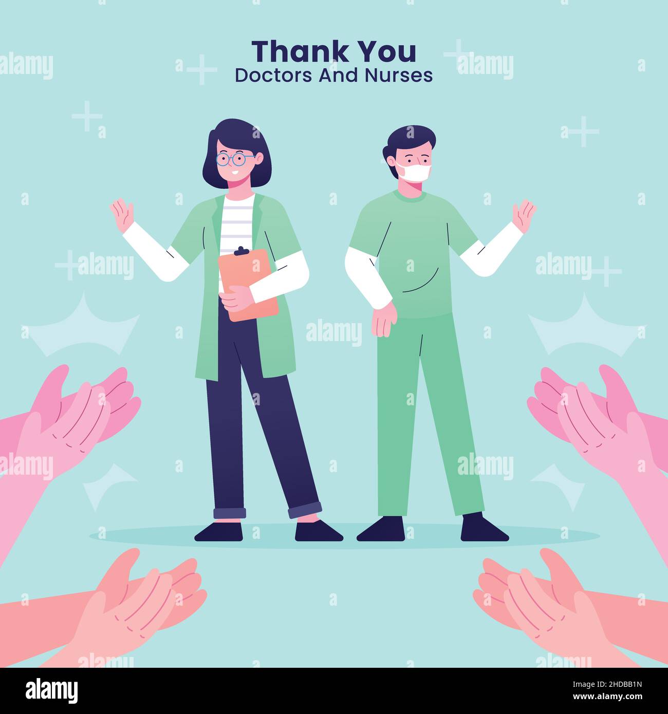 Thank you doctors and nurses. Thank you brave healthcare workers ...