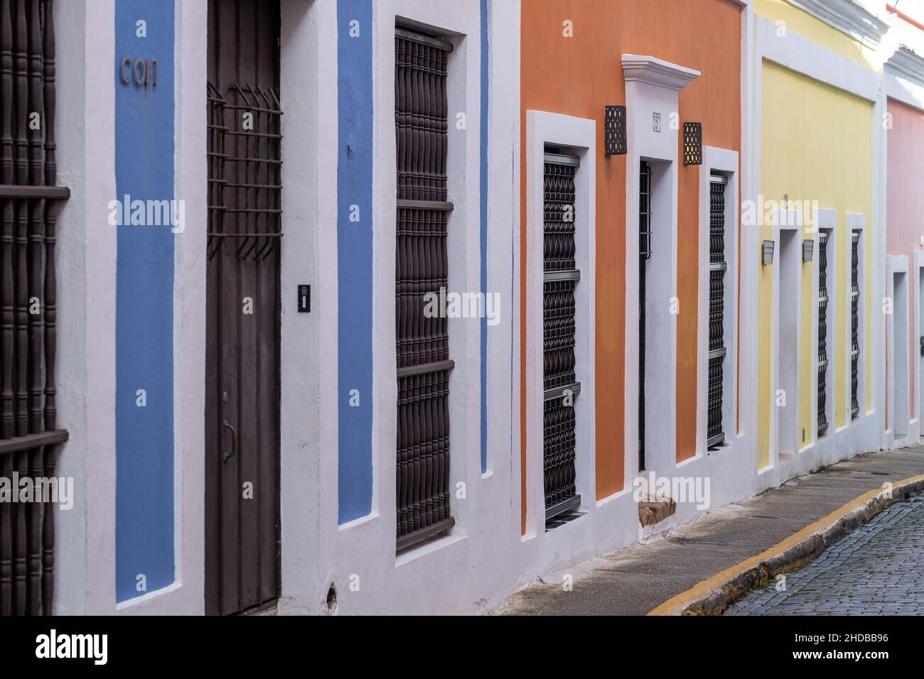 Colorful houses of San Juan, Puerto Rico Stock Photo - Alamy
