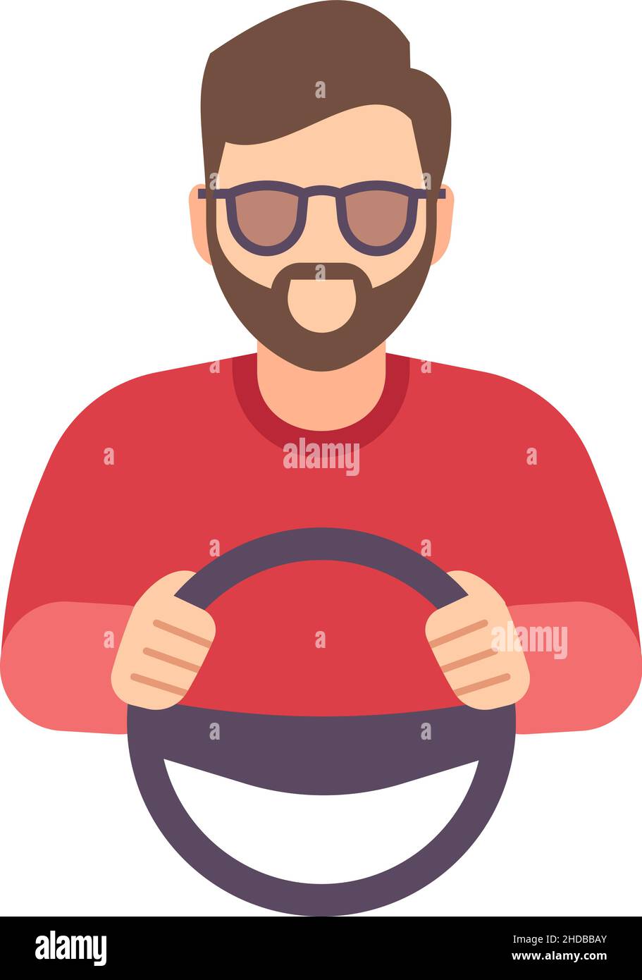 Driver experience symbol. Man driving car icon Stock Vector Image & Art ...